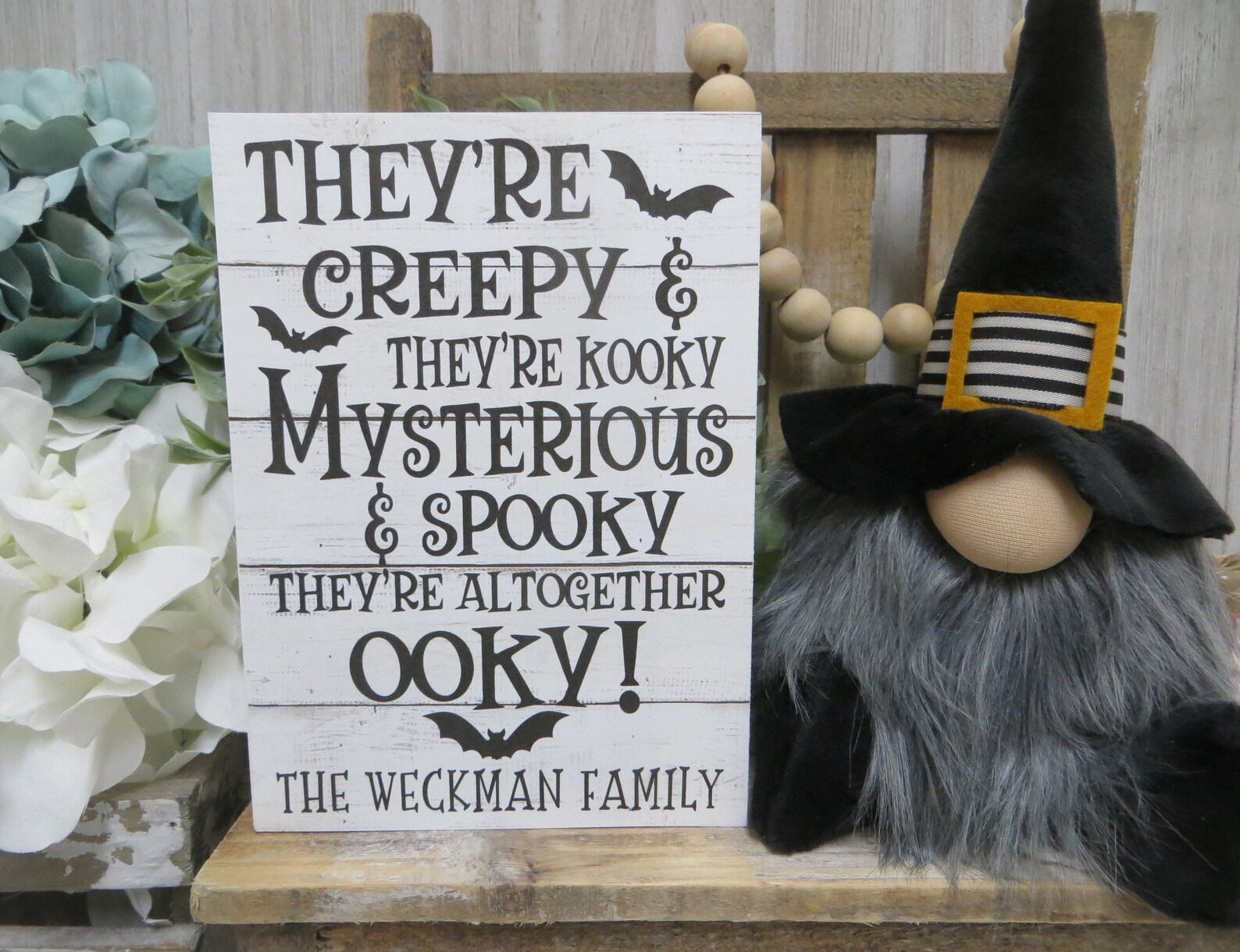Custom Halloween Sign they're Creepy & They're - Etsy
