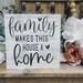 Family Sign: "family Makes This House a Home", Family Room Home Decor ...