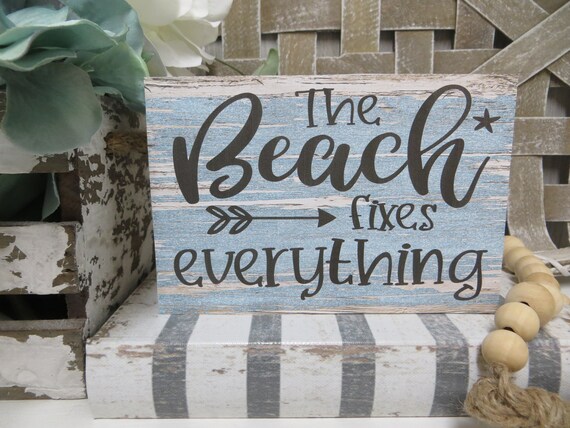 Beach Themed Room Beach House Decor Beach House Wood Sign Beach Lover ...