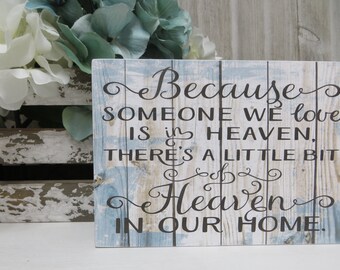 Heaven Wood Sign | Etsy