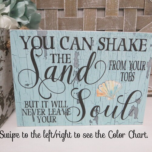 Beach Sign you Can Shake the Sand From Your Toes but It - Etsy