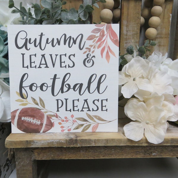 Autumn Leaves and Football Please - Etsy