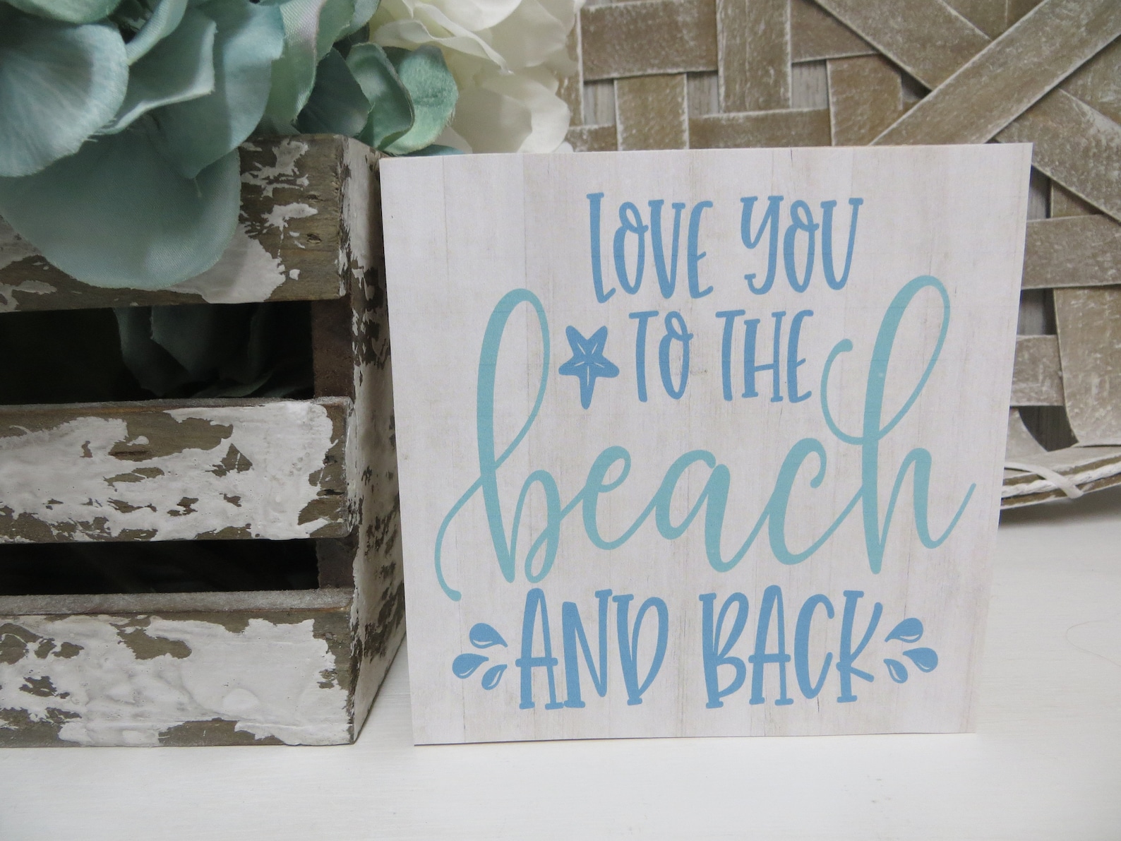 Beach Sign / Love You to the Beach and Back / Beach Decor / - Etsy