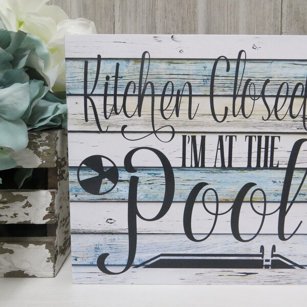 Funny Pool Signs - Etsy