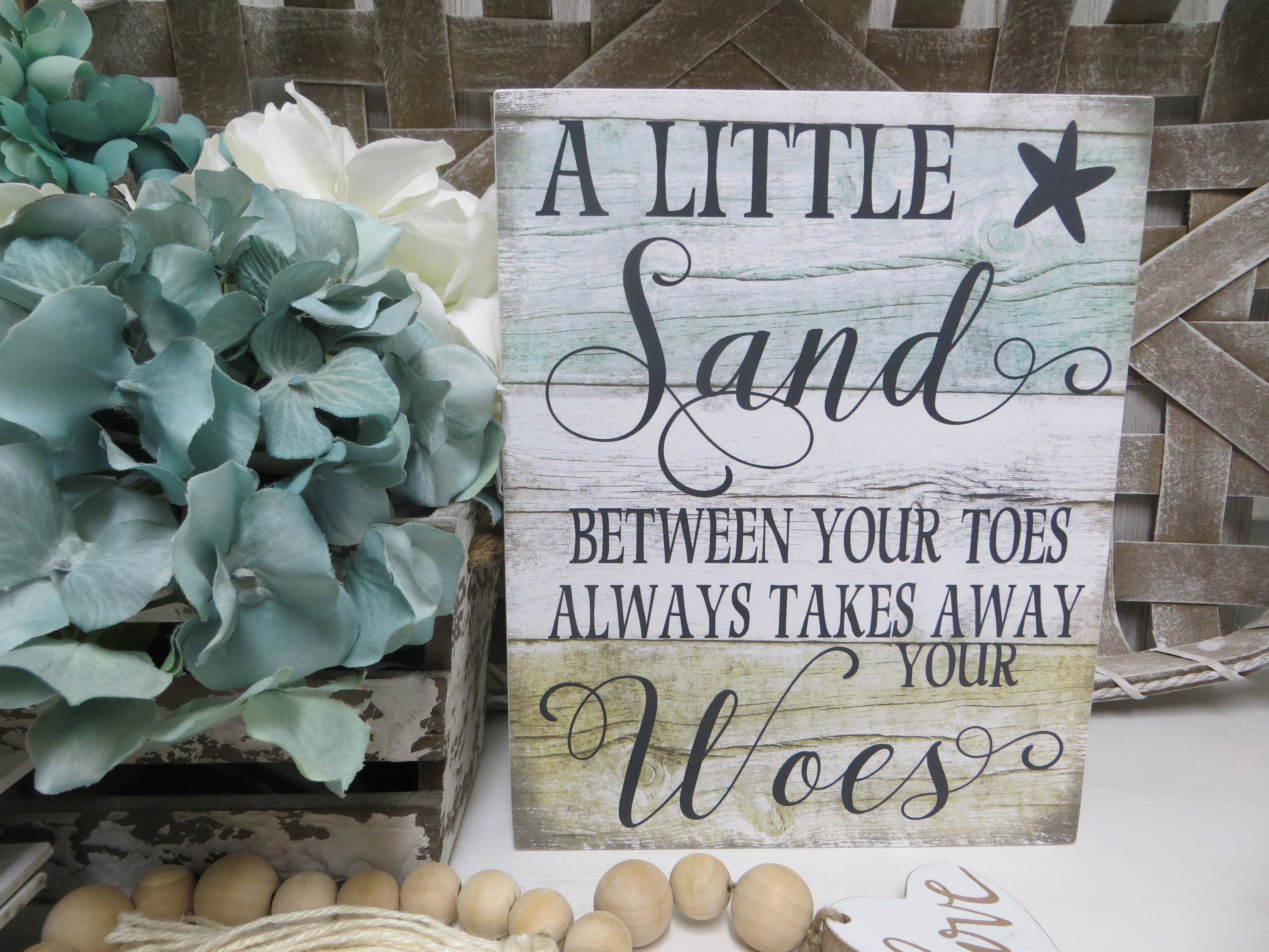 Beach Sign a Little Sand Between Your Toes Always Takes - Etsy UK