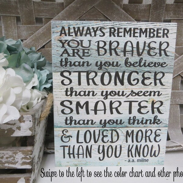 You Are Braver Than You Believe - Etsy