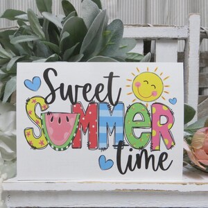 Sweet Summer Time Sign: Watermelon Decor, Summer Lover Gift - Etsy