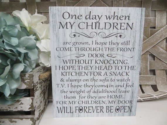 Family Sign one Day When My Children Are | Etsy