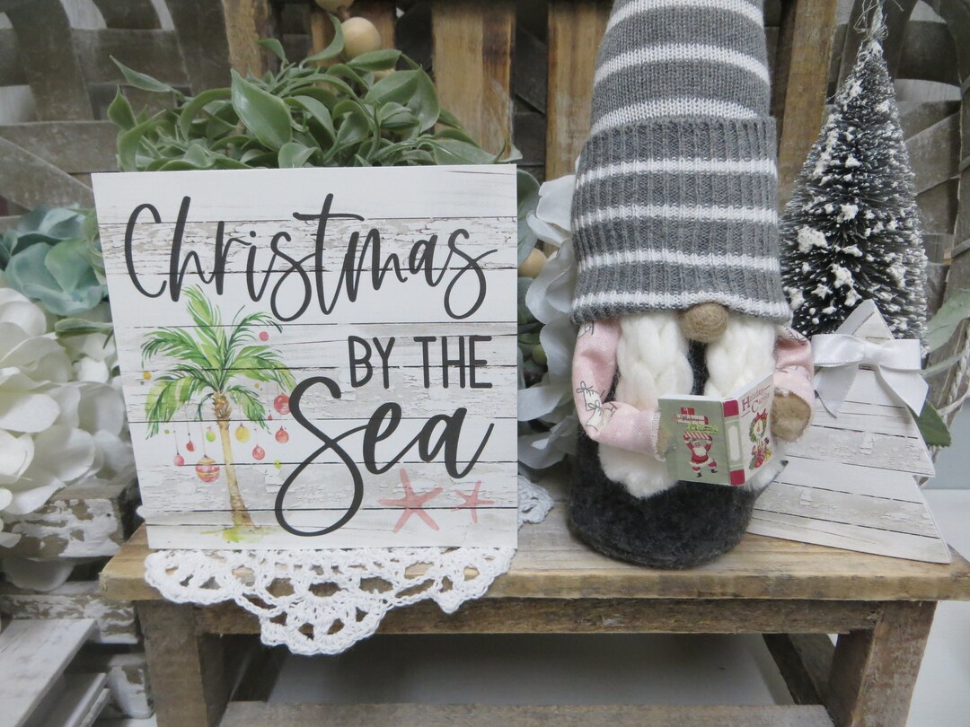 Beach Christmas Sign / Christmas by the Sea / Beach House Christmas ...