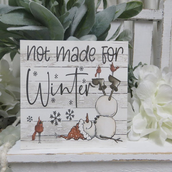 Snowman Signs - Etsy