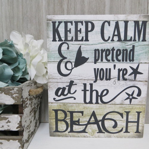 Beach Theme Sand Dollar Sign Beach Theme Décor Beach Sign | Etsy