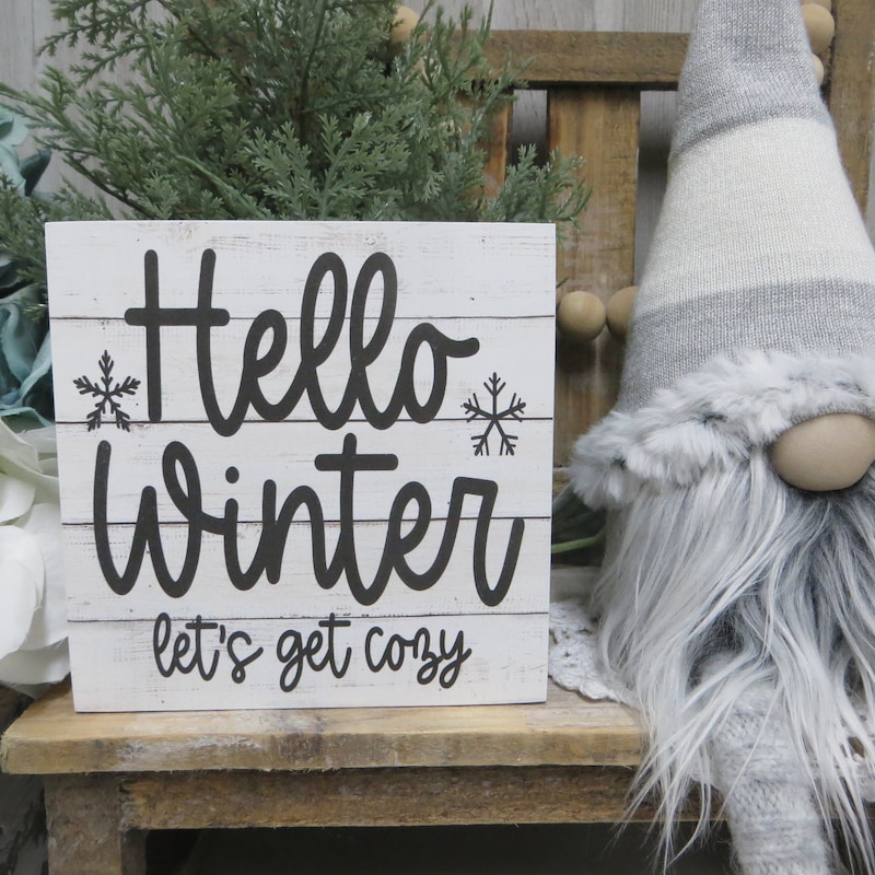 Winter Wood Sign - Etsy