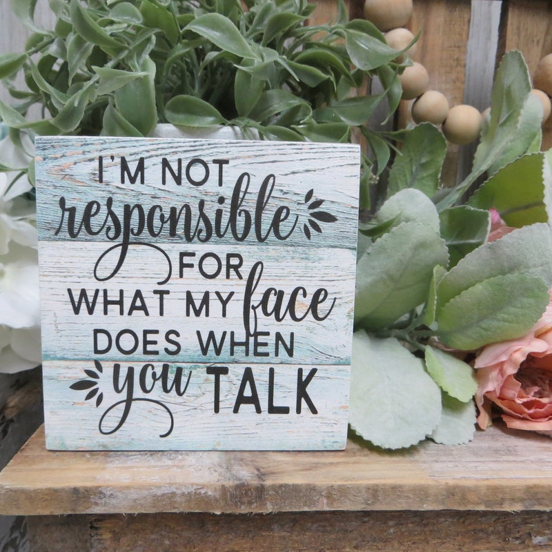 Humorous Wood Sign - Etsy