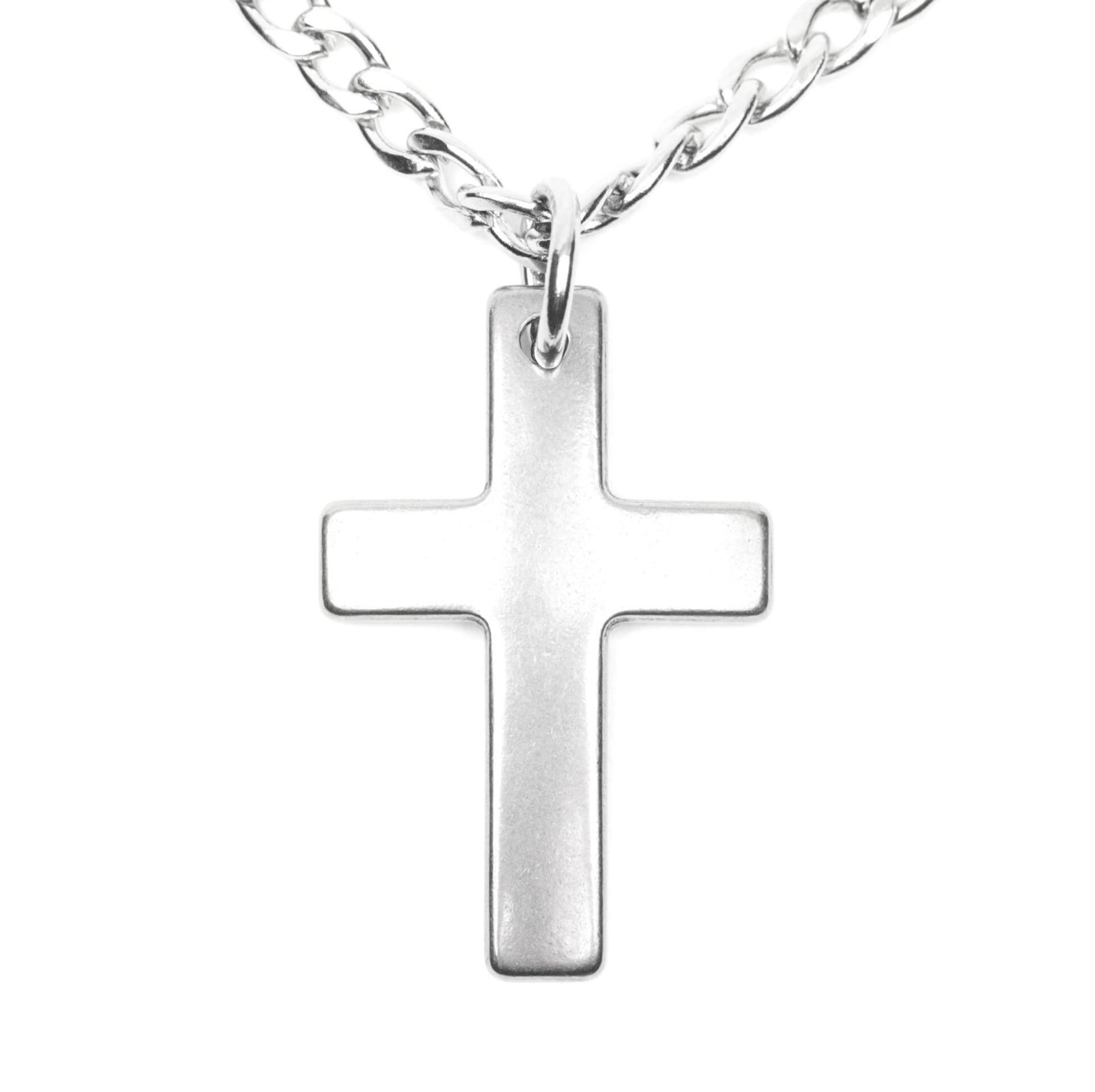 Stainless Steel Mens Cross Necklace Stainless Steel Cross - Etsy