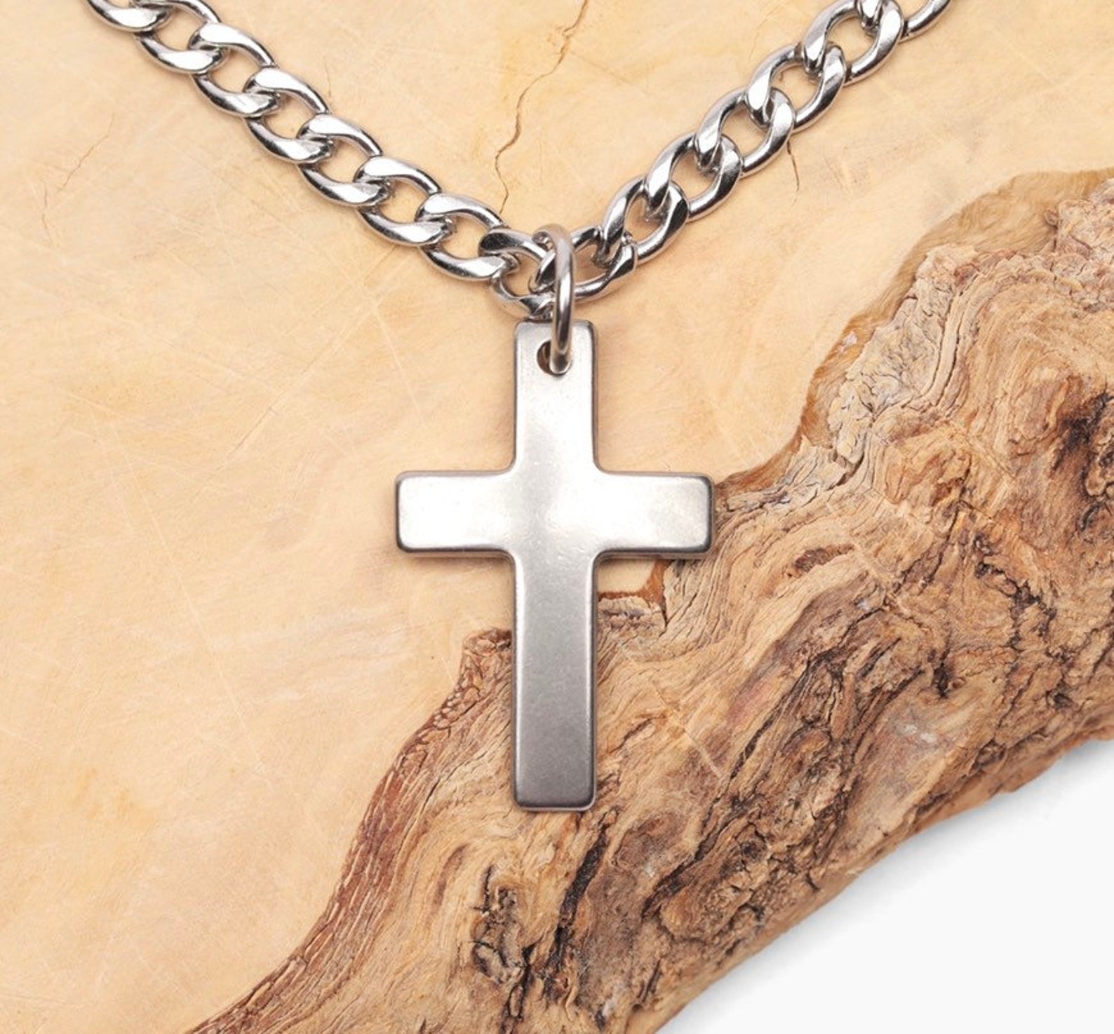 Stainless Steel Men’s Cross Necklace, Stainless Steel Cross Necklace ...