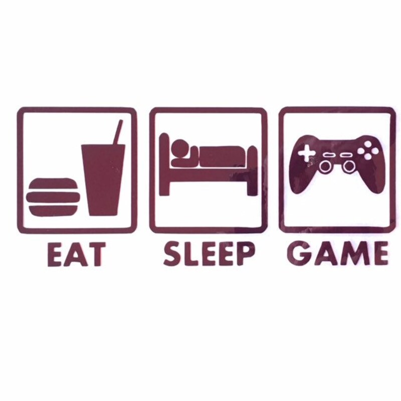 Eat Sleep Game Decal - Etsy