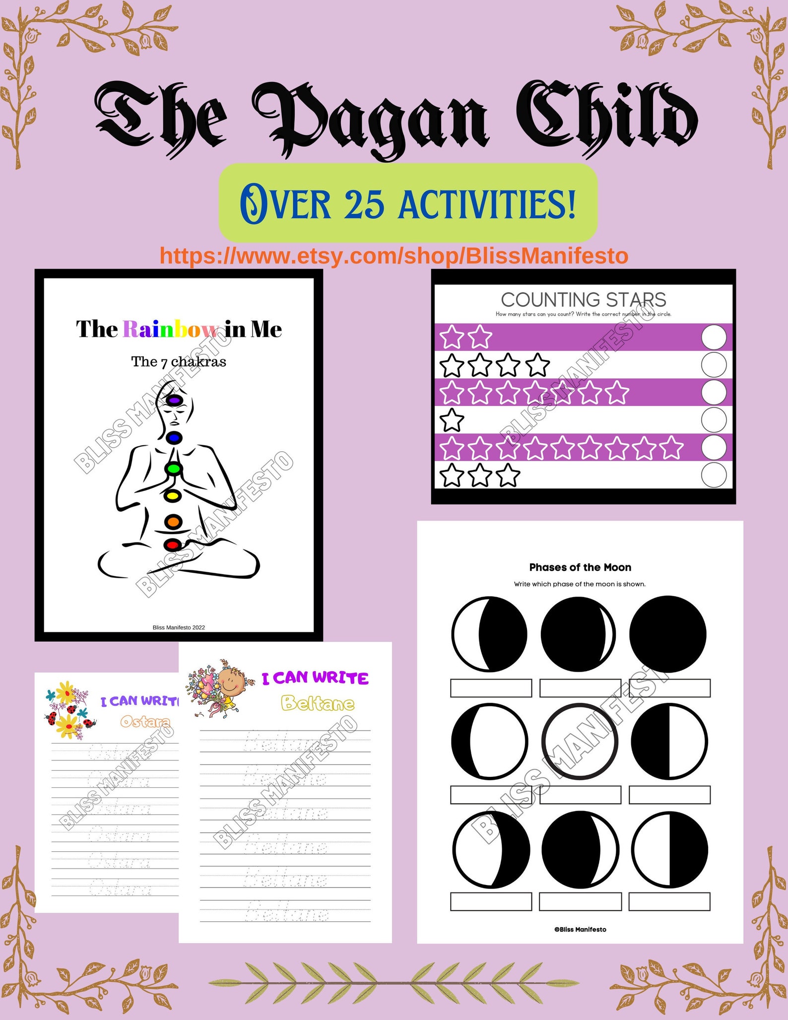 The Pagan Child Printable Workbook 25 Plus Printable Activities - Etsy
