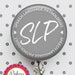 SLP Badge Reel Speech Therapist Badge Reel Speech | Etsy