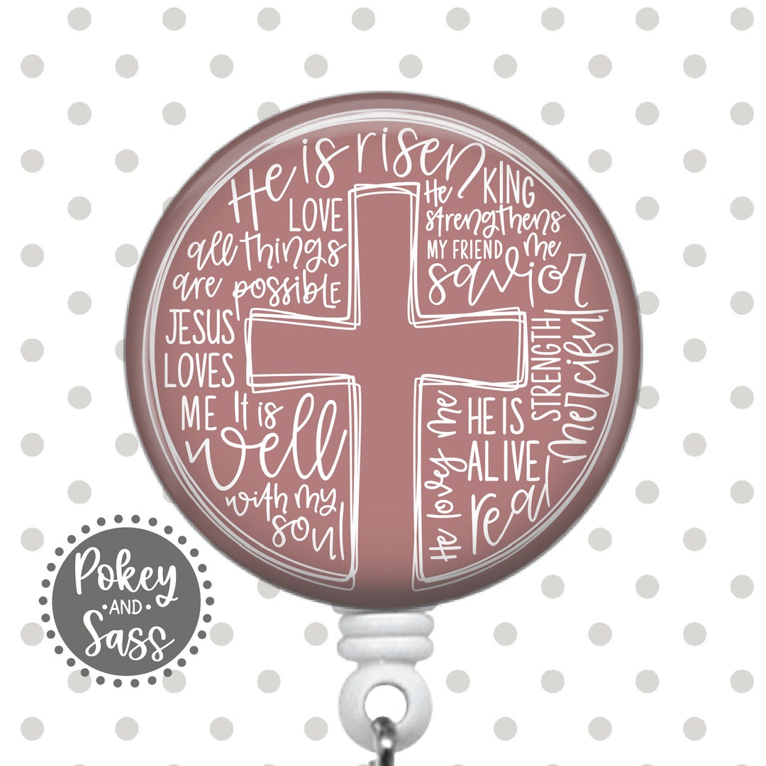 Christian Badge Reel Cross Badge Reel Jesus Badge Reel - Etsy