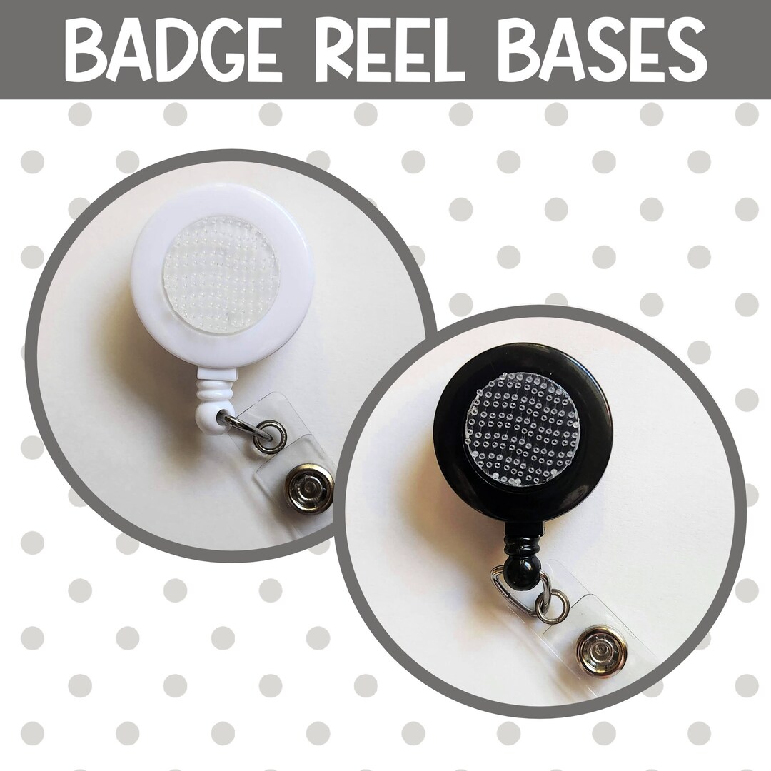 Badge Reel Base, Swappable Badge Topper, Interchangeable Badge Reel ...