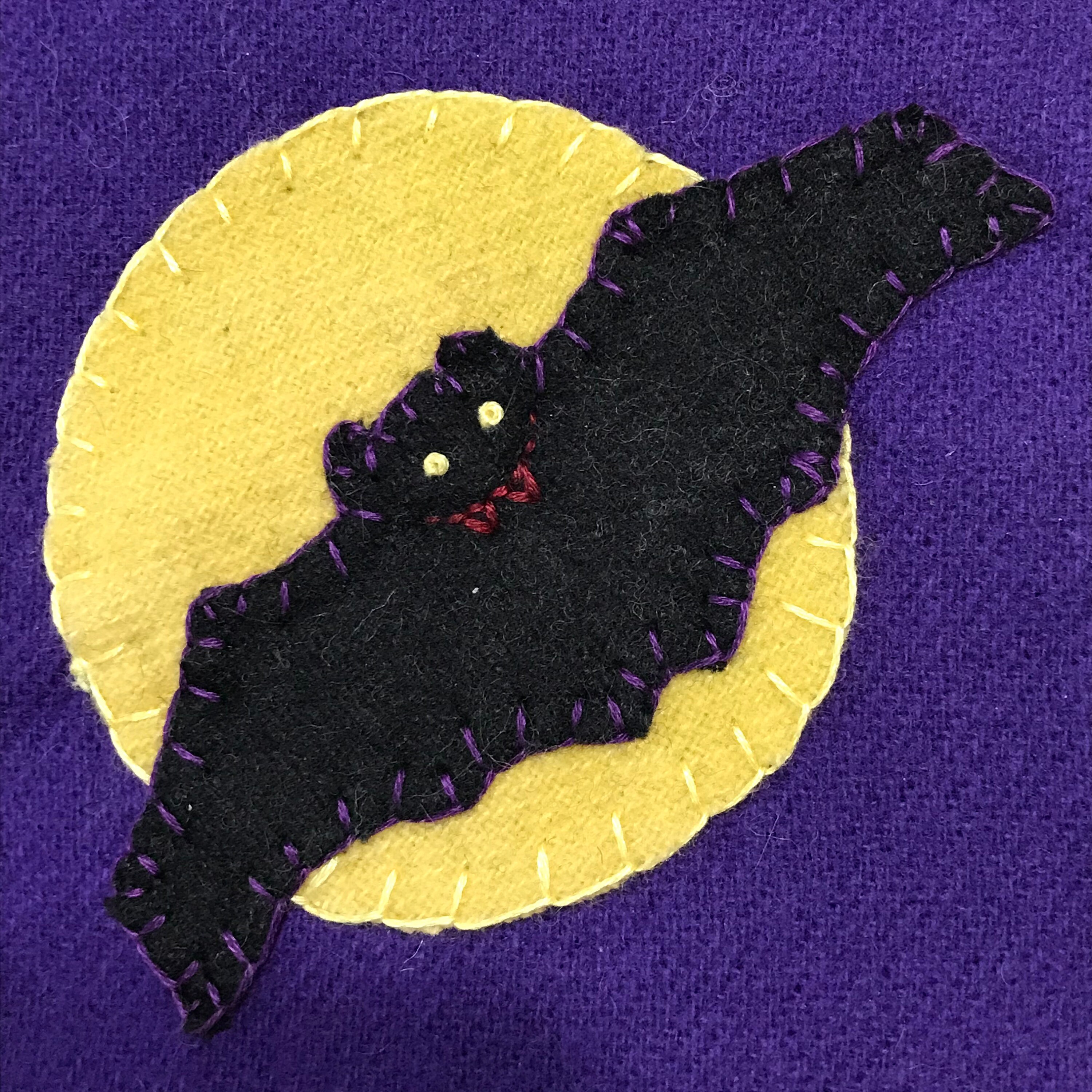 Bat Bunting - Wool Appliqué Pattern - Etsy