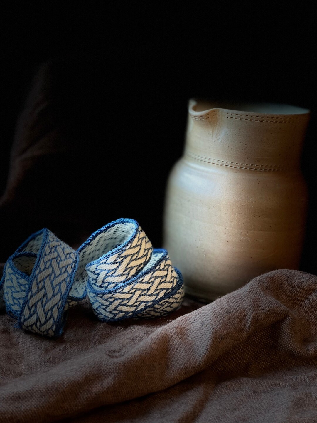 100% Wool Tablet Woven Braid, Birka Finds, Viking Tablet Weaving, Card ...