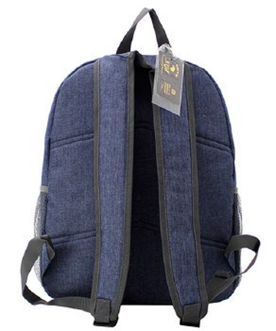 Monogrammed/personalized Blue Stonewash Backpack/bookbag, Diaper Bag ...
