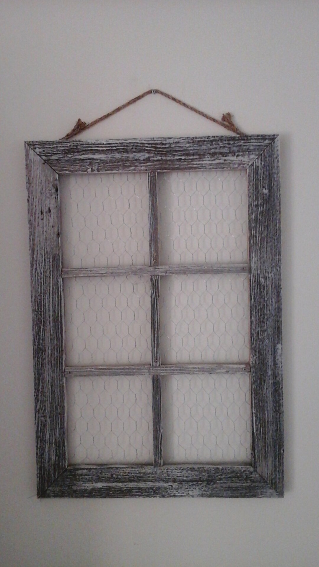 Handmade 6 Panel Window Frame Chicken Wire - Etsy