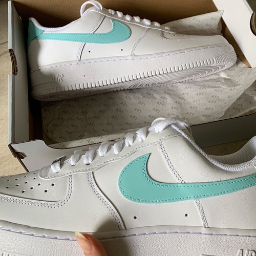 Two-tone Green Colorblock Custom Air Force 1's af1s - Etsy Canada