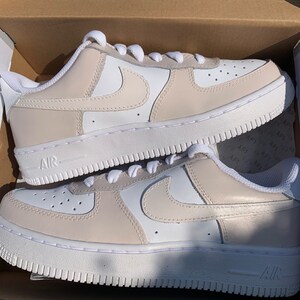 Beige + Brown Light Variation II Custom Air Force 1's (af1s) - Etsy Canada