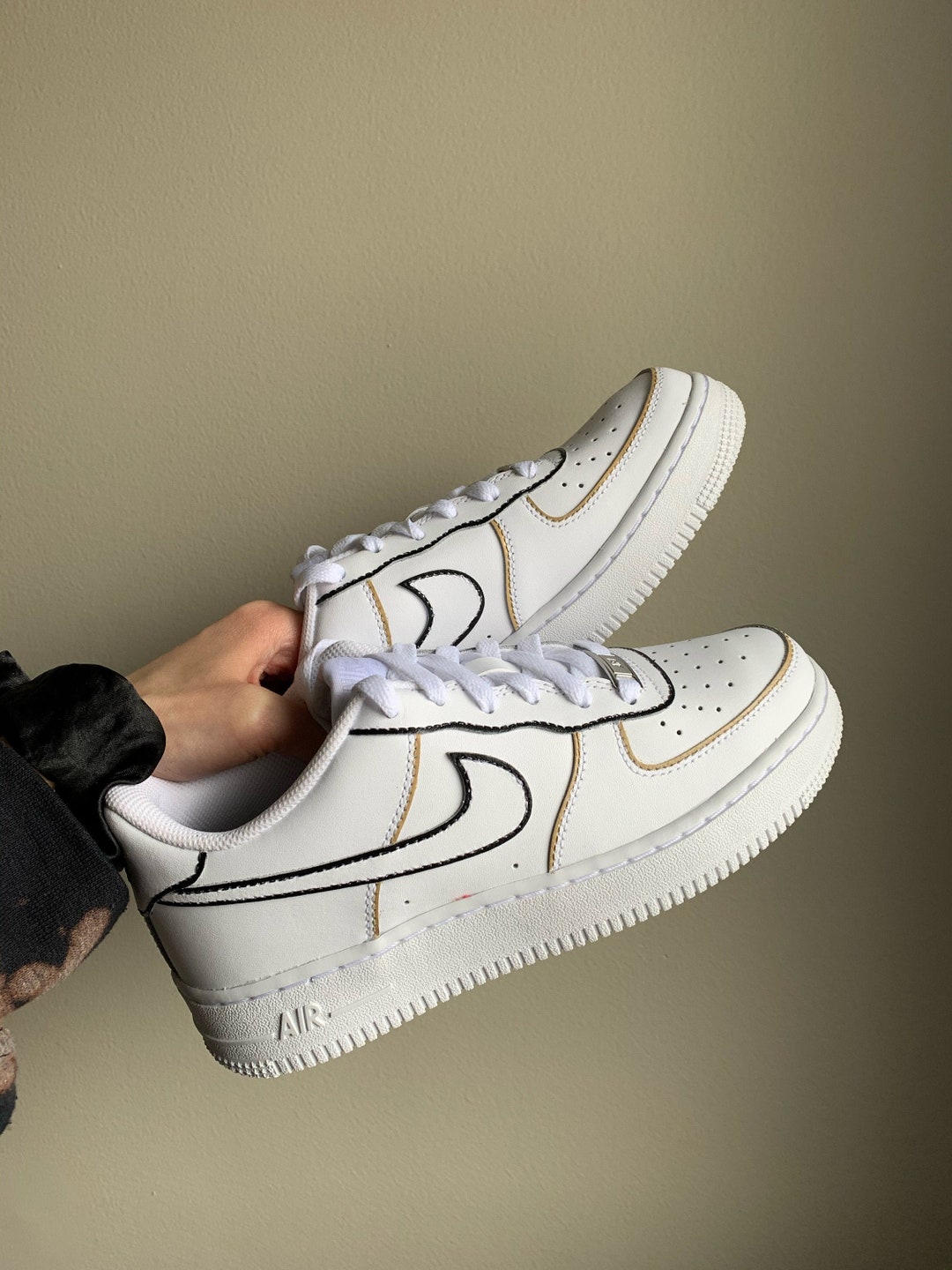 Neutral Outline Custom Air Force 1's (af1s) - Etsy