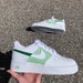 Two-tone Green Colorblock Custom Air Force 1's af1s - Etsy Canada