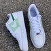 Two-tone Green Colorblock Custom Air Force 1's af1s - Etsy Canada
