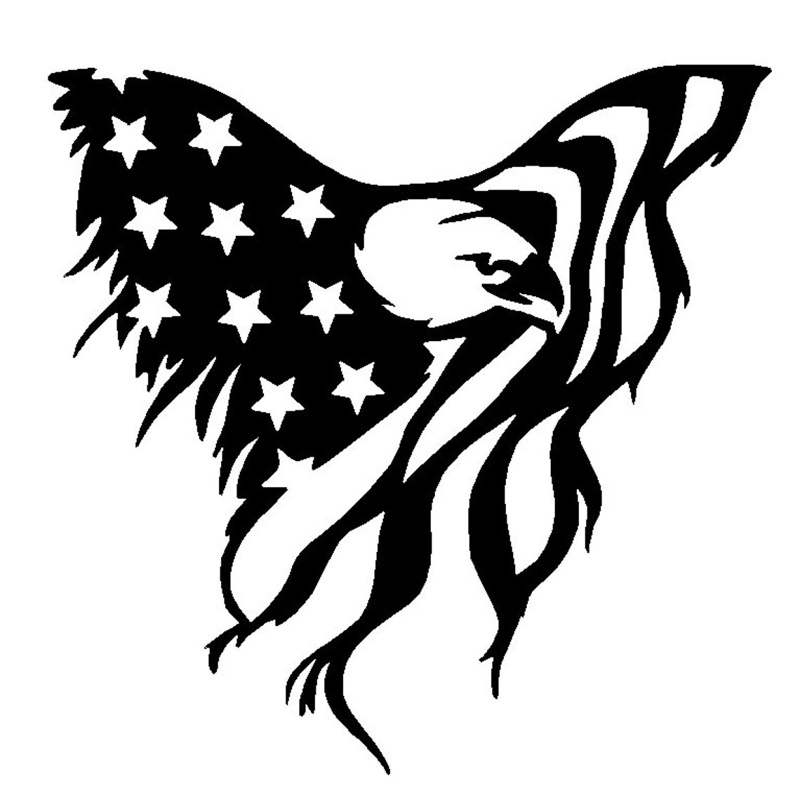 DXF File Eagle Flag American Eagle - Etsy