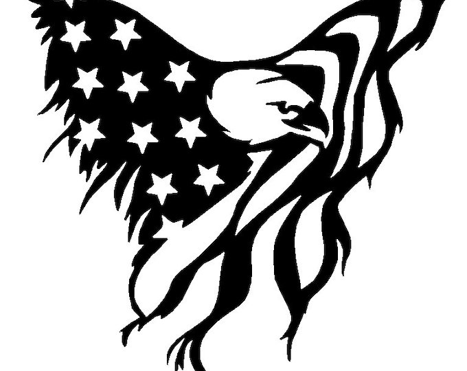 DXF File Eagle Flag American Eagle - Etsy