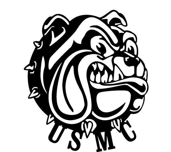 DXF File USMC Bulldog - Etsy