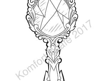 Broken mirror art | Etsy