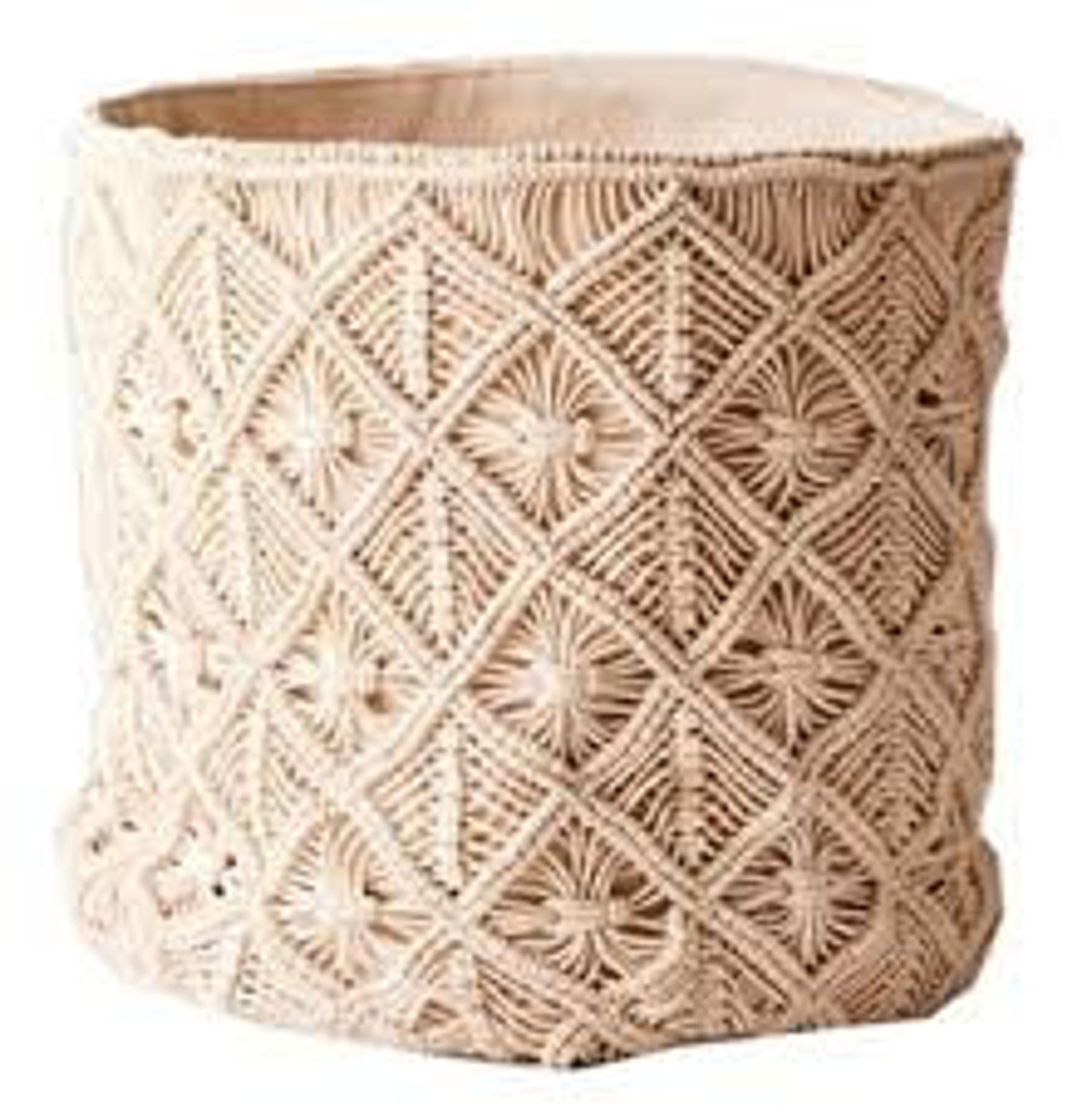 Basket or Storage Container Made of Cotton Cords MACRAME - Etsy Canada