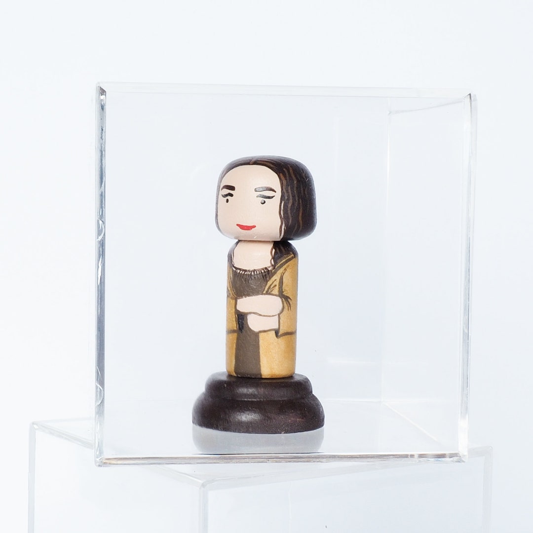 Mona Lisa Mini Kokeshi - Leonardo Da Vinci (limited Edition) Peg Dolls ...