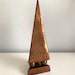 Hammered Copper Obelisk With Brass Spheres: MCM Decor (13.5" Tall) - Etsy