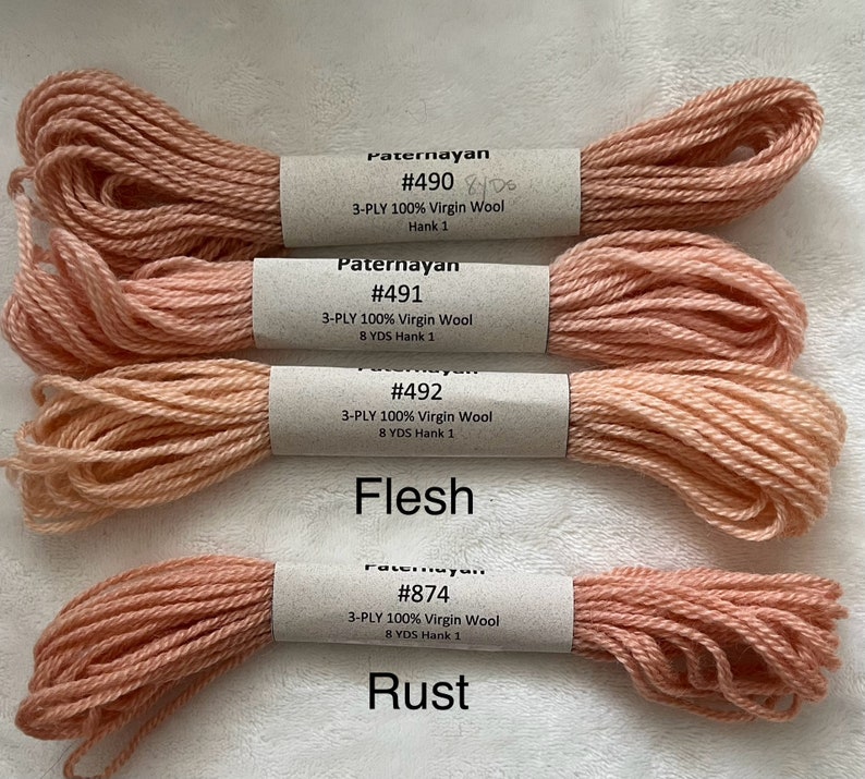 Paternayan Needlepoint Persian Wool Yarn 8 Yds 3 Ply Skeins in 34 ...