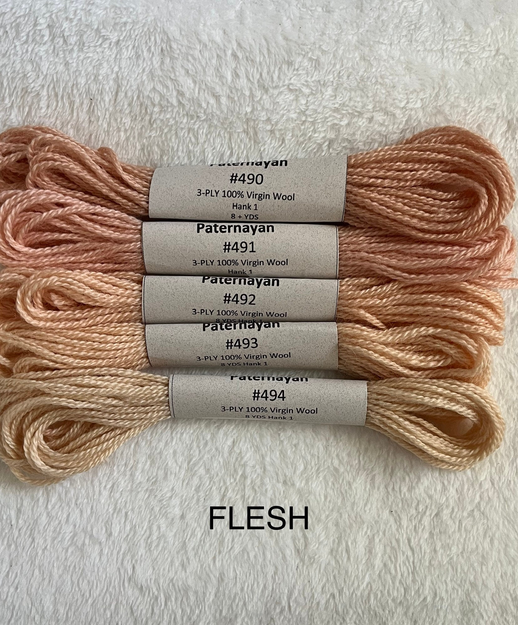 Paternayan Needlepoint Persian Wool Yarn 8 Yds 3 Ply Skeins in 33 ...