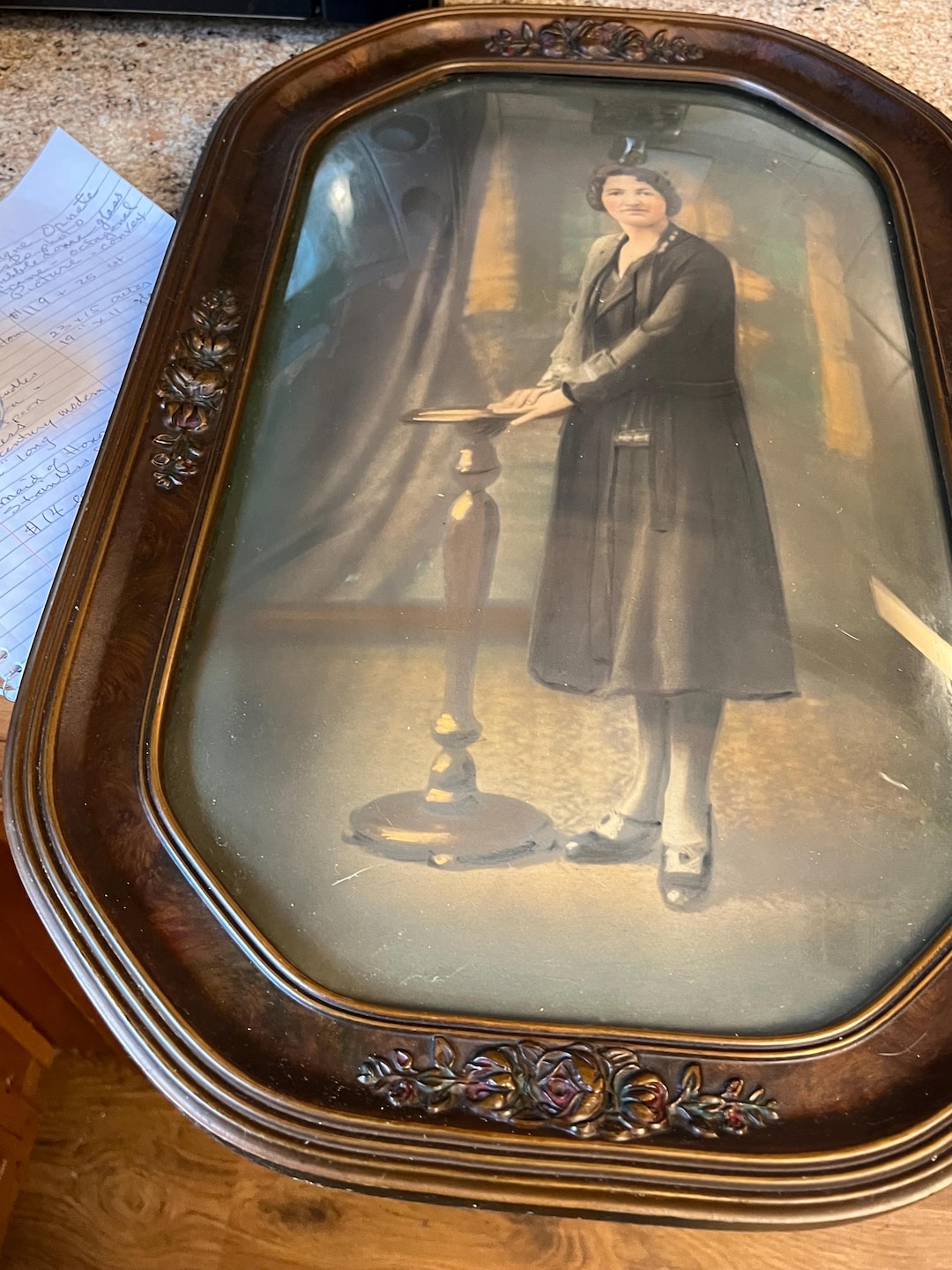 Antique Gesso Octagonal Picture Frame Dated 1925. RESERVED FOR MICHELLE ...