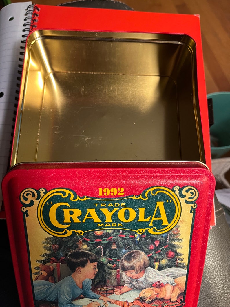 1992 Crayola Crayon Metal Box - Etsy