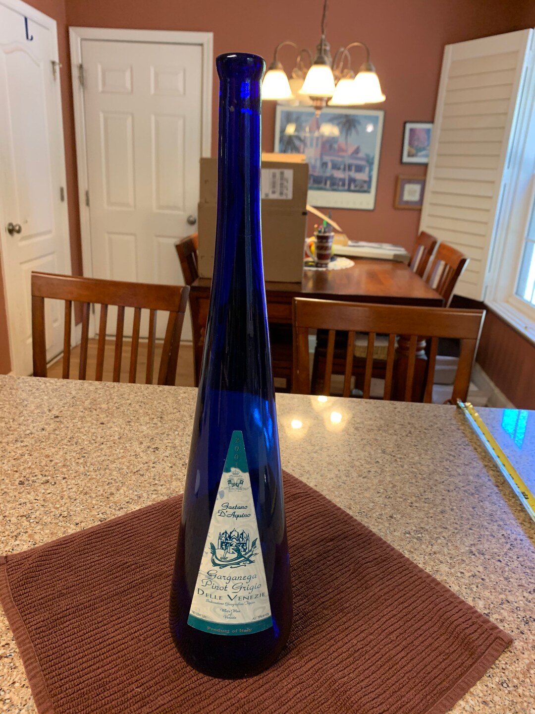 Cobalt Blue Glass Wine Decanter From Italy - Etsy