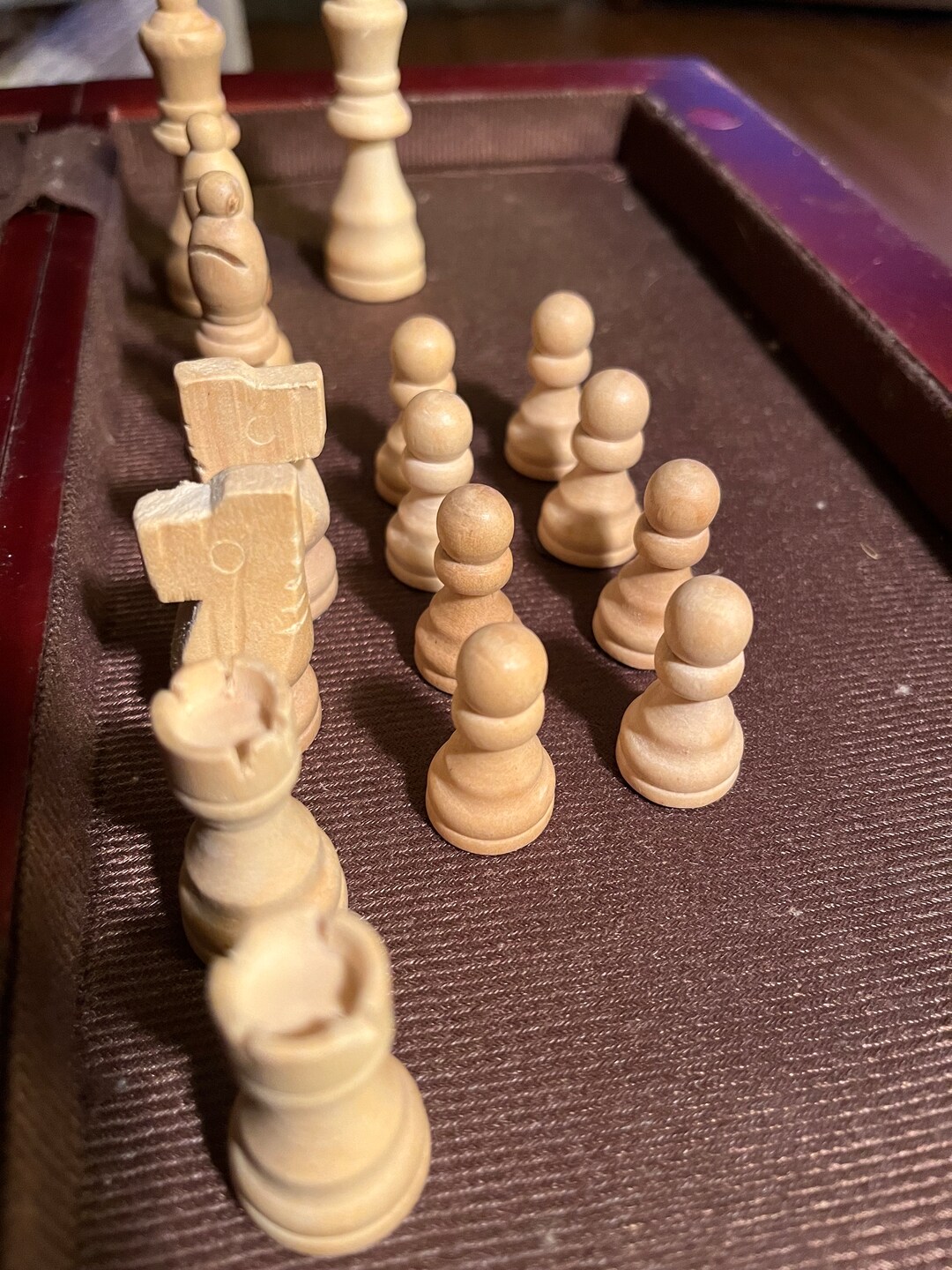 Wooden Chess Set - Folding Magnetic Travel Set - Etsy