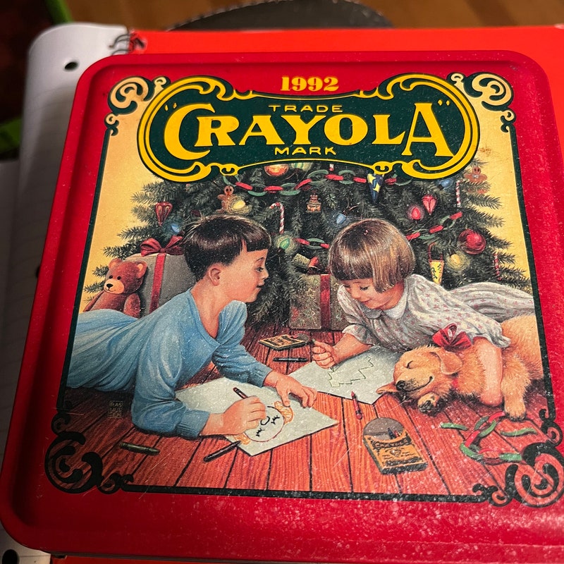 Crayola Crayon Tin - Etsy