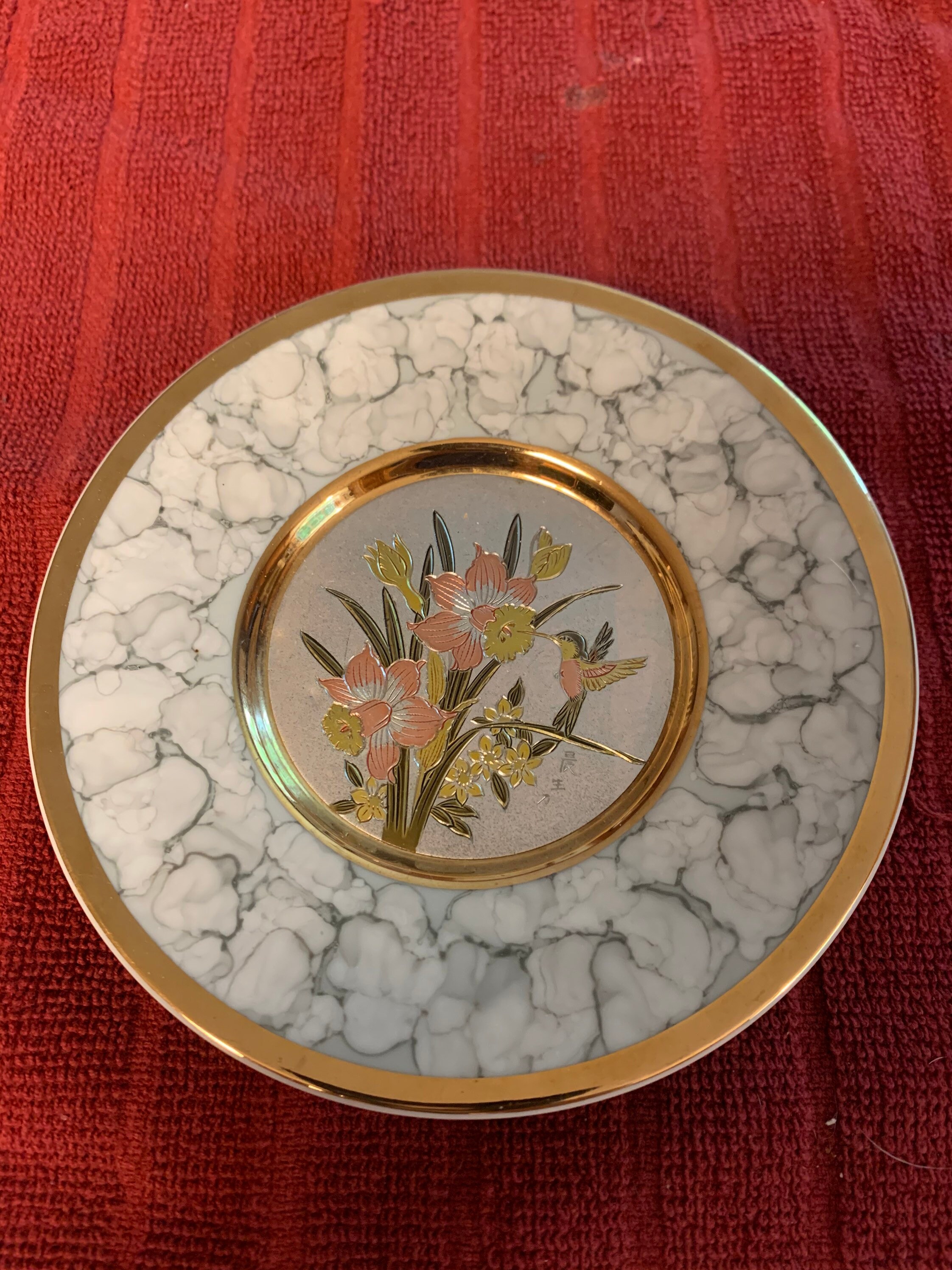 Art of Chokin Plate From Japan - Etsy