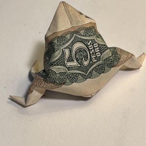 Origami Frog Made With Paper Money - Etsy