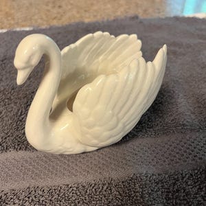 Goebel White Porcelain Swan - Etsy